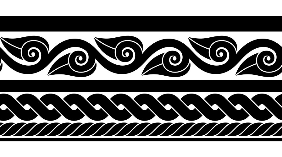 Ancient mosaic frame decorative antique stone Vector Image