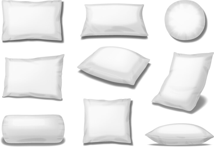 Set pillow Royalty Free Vector Image - VectorStock
