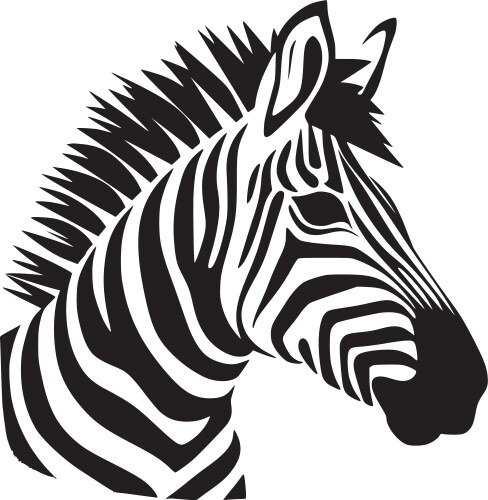 Zebra - high quality logo ideal for t-shirt Vector Image