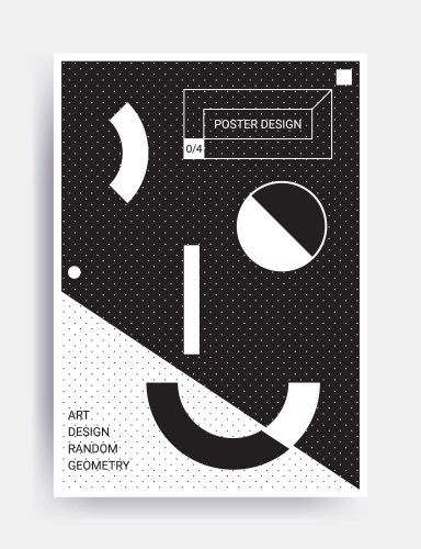 Bright design poster Royalty Free Vector Image