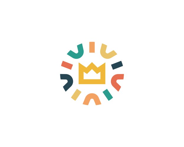 Creative crown shape logo symbol icon Royalty Free Vector