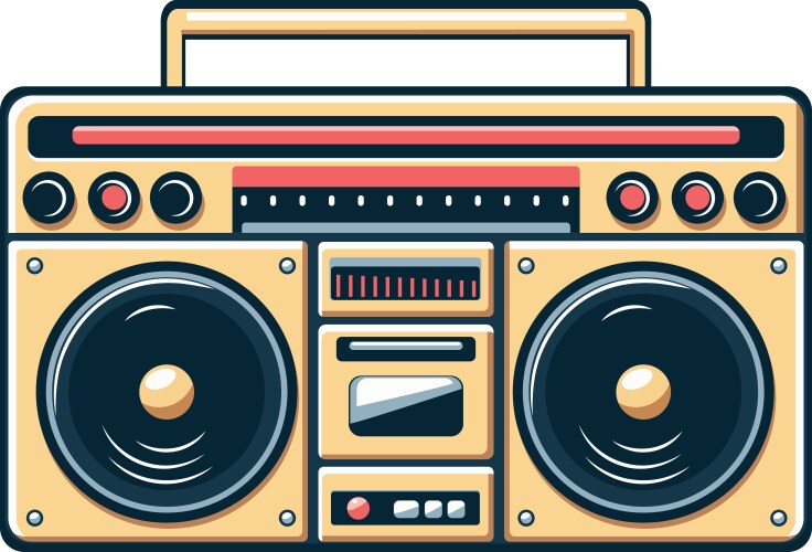 Cartoon Boombox Vector Images (over 1,200)