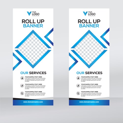 Corporate announcement banner template Royalty Free Vector