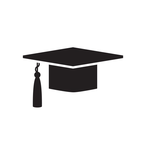 Graduation Cap Black and White Vector Images (over 6,300)