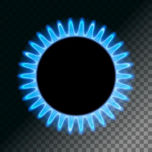 Ring with a blue flame Royalty Free Vector Image