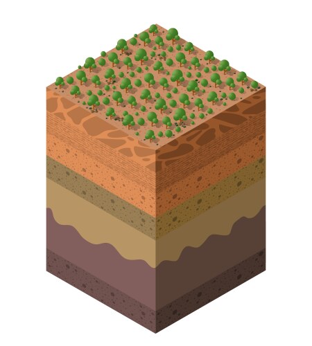 Diagram showing different layers soil Royalty Free Vector Diagram showing different layers soil Royalty Free Vector