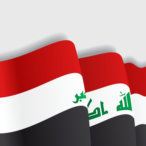 Iraqi flag Royalty Free Vector Image - VectorStock