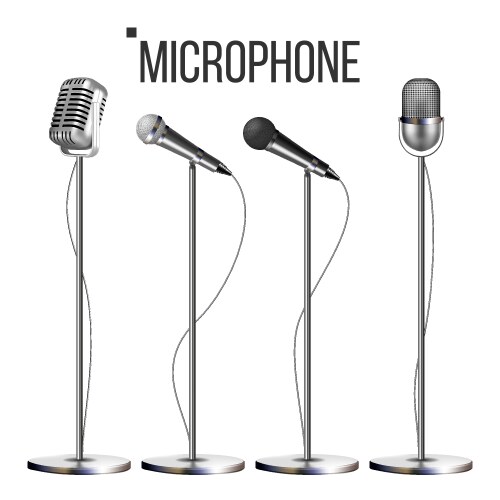 Microphone Stand Icon Vector Images (over 6,000)
