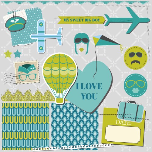 Scrapbook Stickers Vector Images (over 17,000)