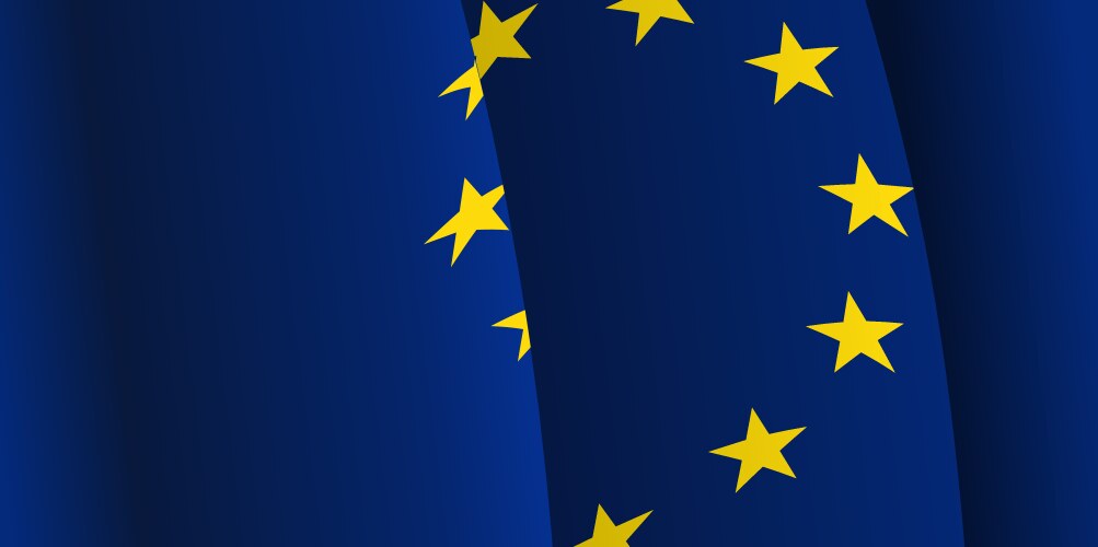 European union flag background Royalty Free Vector Image