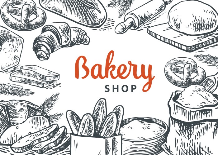 Bakery Shop Drawing Vector Images (over 4,900)