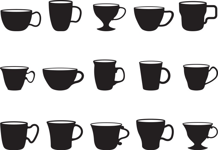 Cups Royalty Free Vector Image - VectorStock