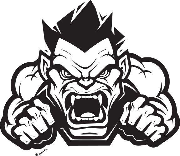 Zombie - black and white isolated icon Royalty Free Vector
