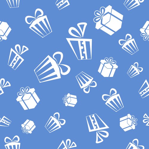 Wrapped gift boxes pile isolated on white Vector Image