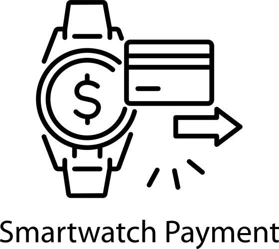 Smart payment Royalty Free Vector Image - VectorStock