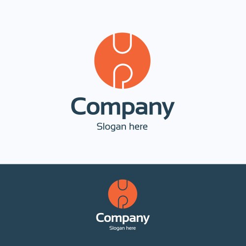 Up name logo Royalty Free Vector Image - VectorStock