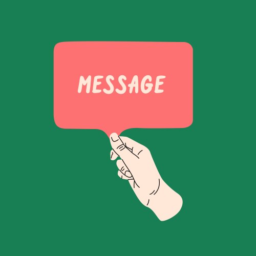 New incoming message concept on a blue background Vector Image