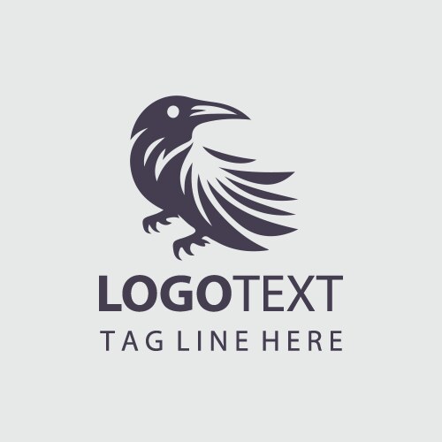 Crow logo Royalty Free Vector Image - VectorStock