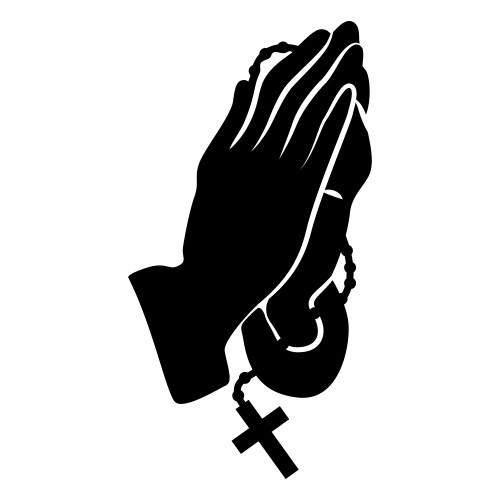 Praying Hands Rosary Vector Images (over 770)