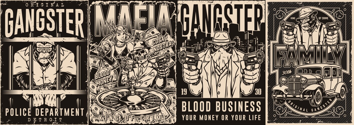 Gangster Wallpaper Vector Images (over 220)