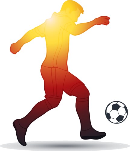 Ball Kicking Outline Player Soccer Vector Images (over 3,000)