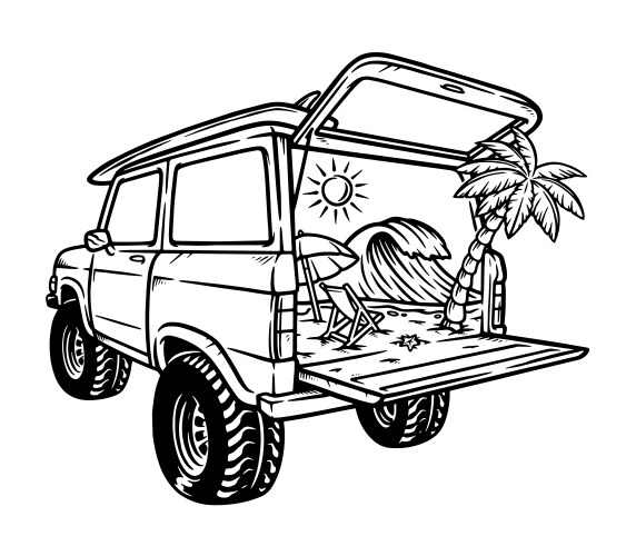 Beach Car Vector Images (over 13,000)