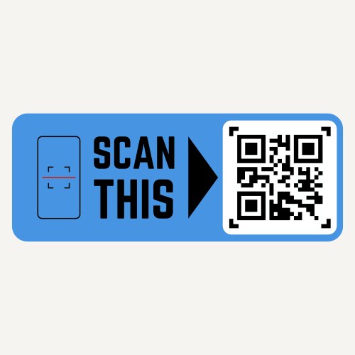 Smartphone scanning qr code successfully with Vector Image