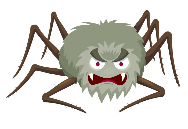 Spider cartoon character Royalty Free Vector Image