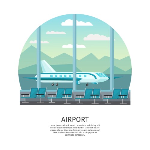 Airport Interior Vector Images (over 4,400)