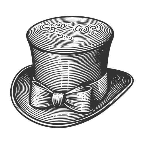 Jester hat engraving sketch Royalty Free Vector Image