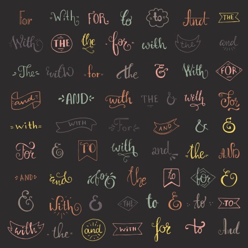 Catchwords Royalty Free Vector Image - VectorStock