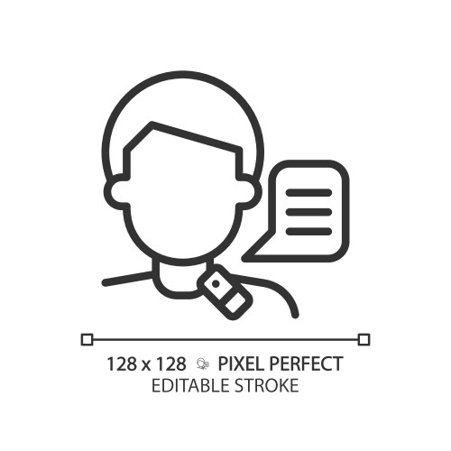 Body language concept icon Royalty Free Vector Image