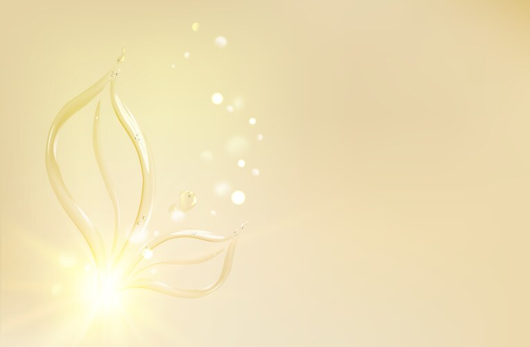 Gold foil golden metal background Royalty Free Vector Image