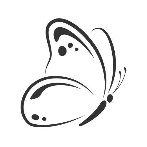 Sketch butterfly Royalty Free Vector Image - VectorStock
