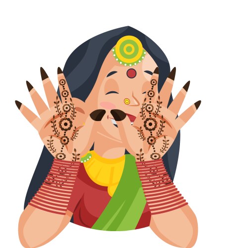 Girl Mehndi Vector Images (over 250)