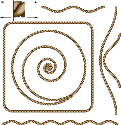 Rope lasso on wood background Royalty Free Vector Image