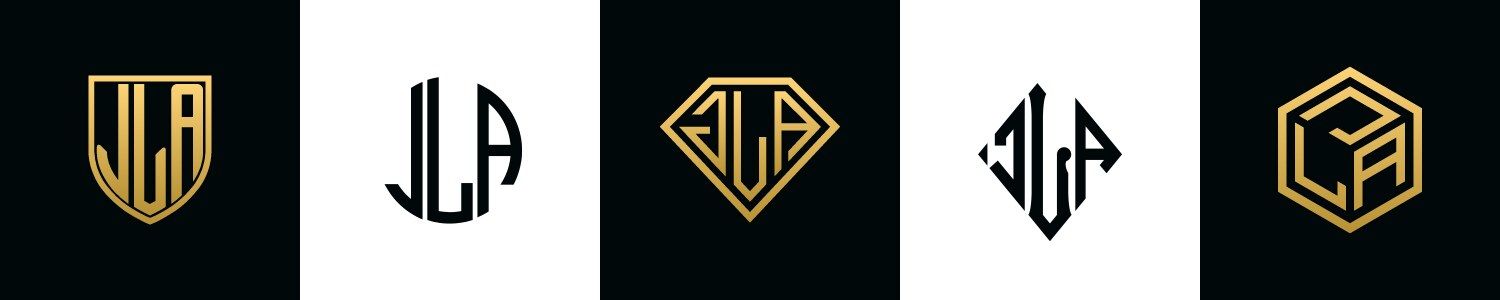 Initial letters irg logo designs bundle Royalty Free Vector