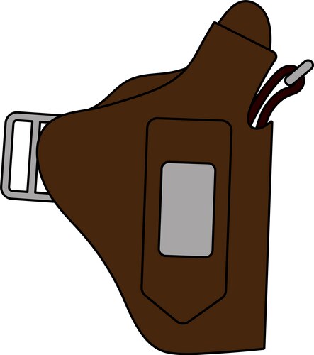 Police holster gun icon Royalty Free Vector Image