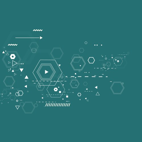 Technology Abstract Dot And Circle Connection Vector Image