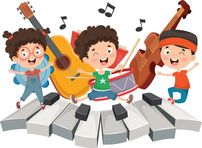 Children music Royalty Free Vector Image - VectorStock