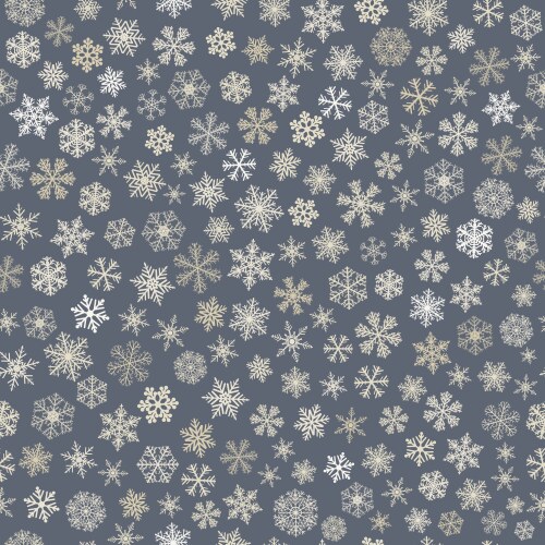 Snow flake line seamless pattern winter background