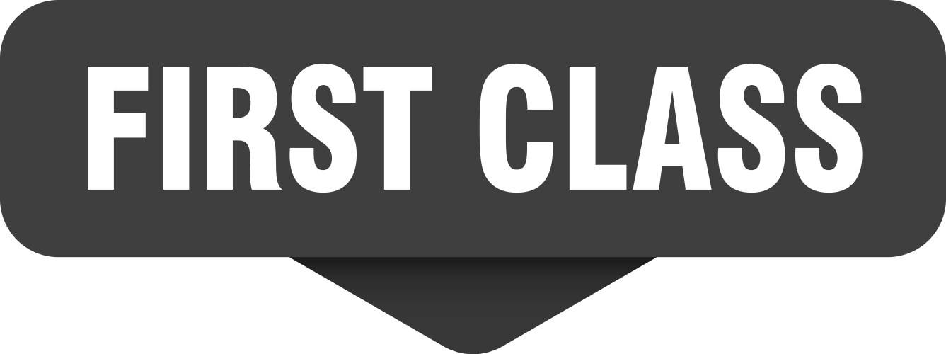 Safety first sticker sign Royalty Free Vector Image