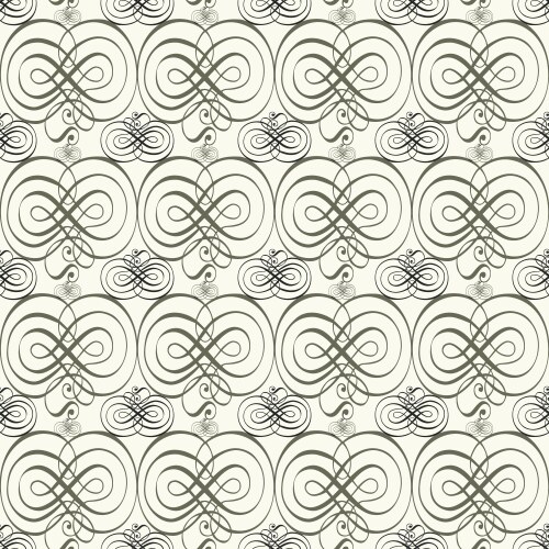 Swirls drawn seamless swirl pattern dry brush Vector Image