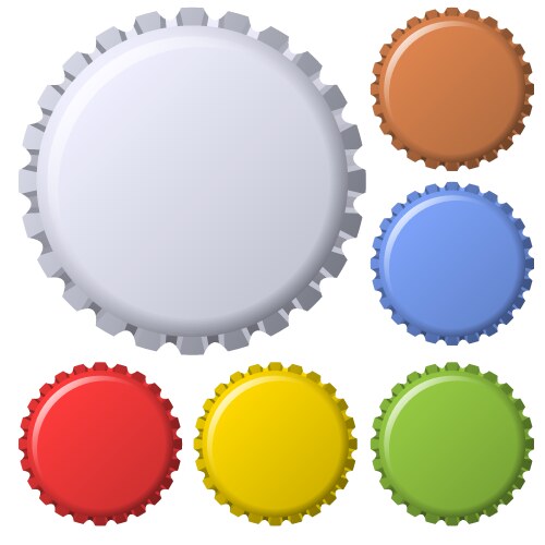 Bottle caps Royalty Free Vector Image - VectorStock