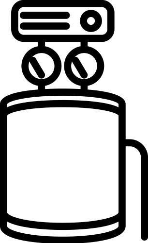 Gas and electric boiler icon water heater system Vector Image