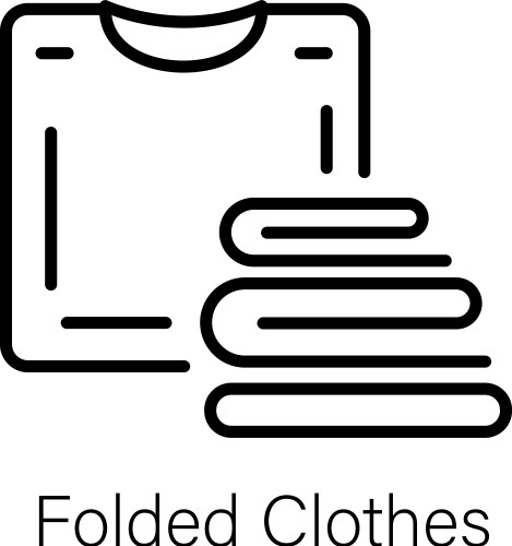 Folded clothes Royalty Free Vector Image - VectorStock