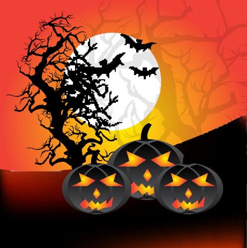 Halloween background Royalty Free Vector Image