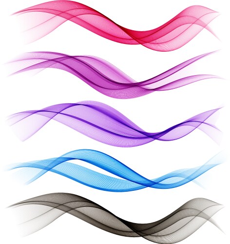 Color wave Royalty Free Vector Image - VectorStock