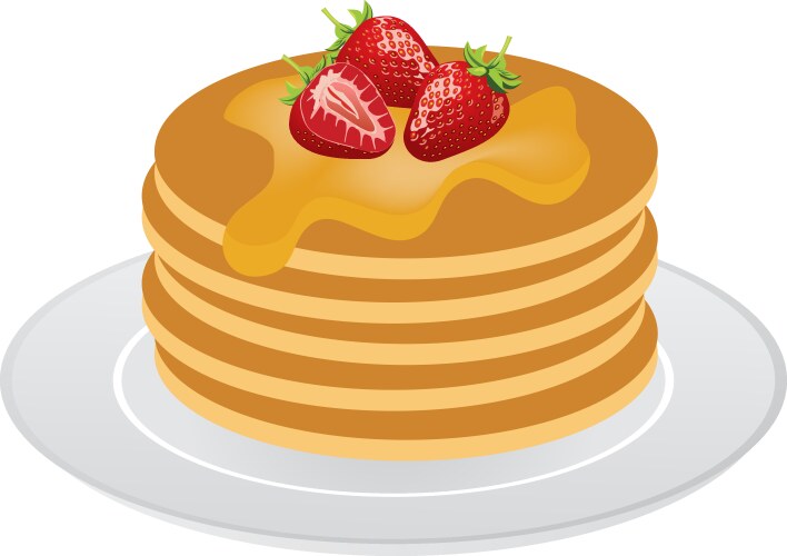Pancakes Royalty Free Vector Image - VectorStock