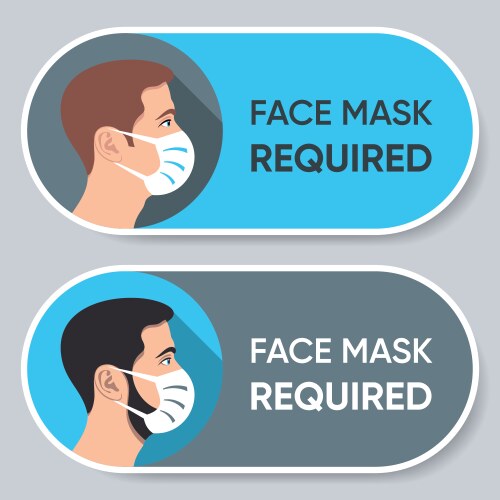 Face Mask Required Vector Images (over 2,600)